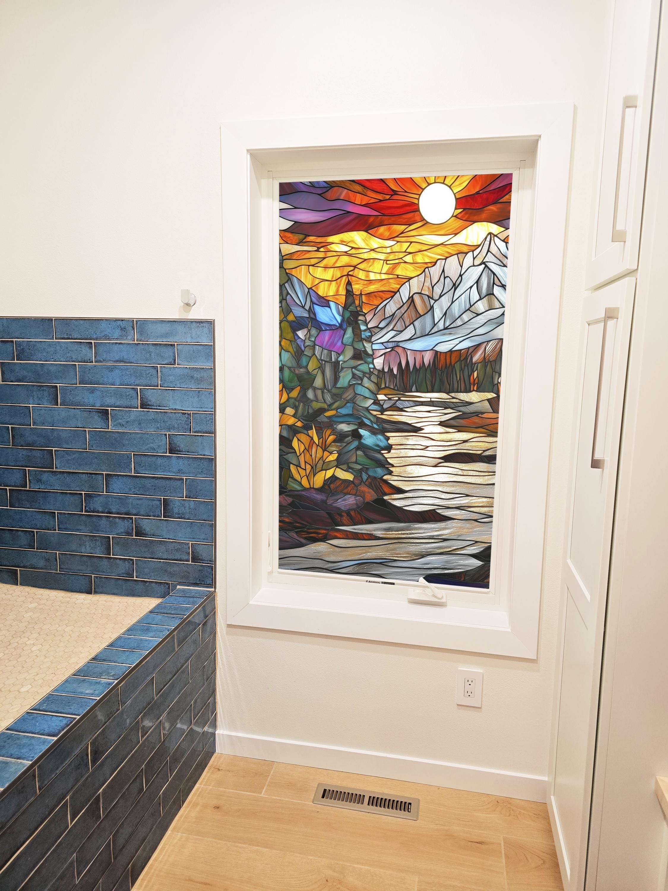 Stained Glass Premium Window Film, Custom Size, Frosted - Jasper ...