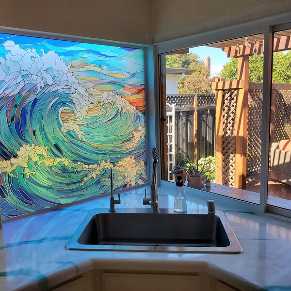 Window Cling Stained Glass - Etsy