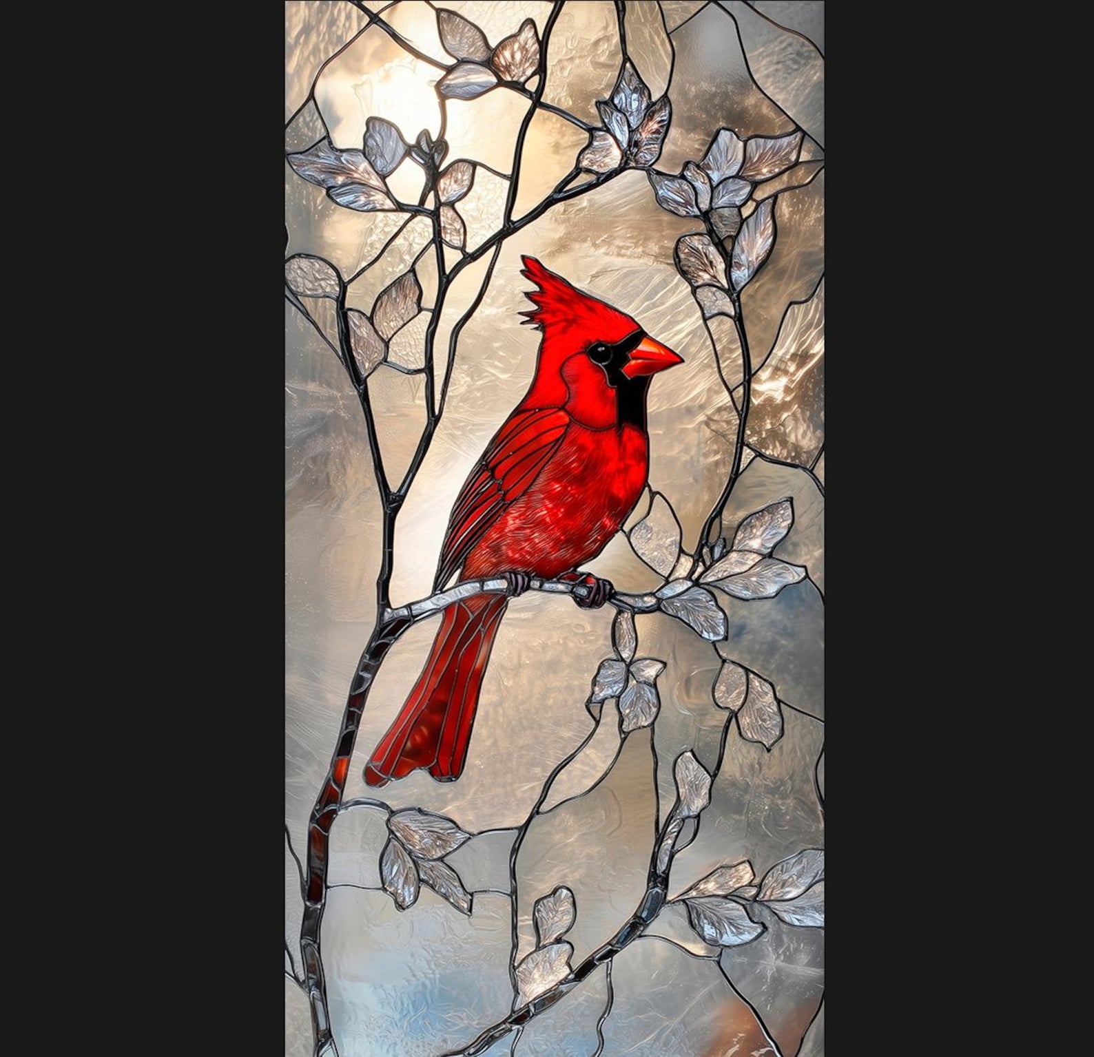Cardinal - Premium Frosted Window Film, Custom Size, Privacy Cling ...