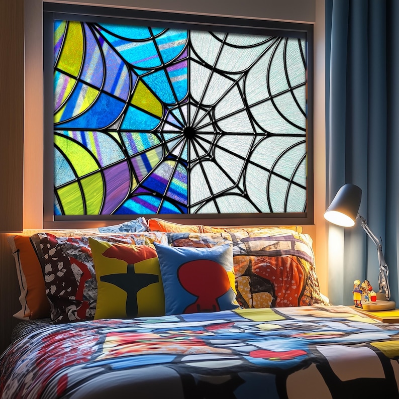 Stained Glass Premium Window Film, Custom Size, Frosted- Wednesday ...
