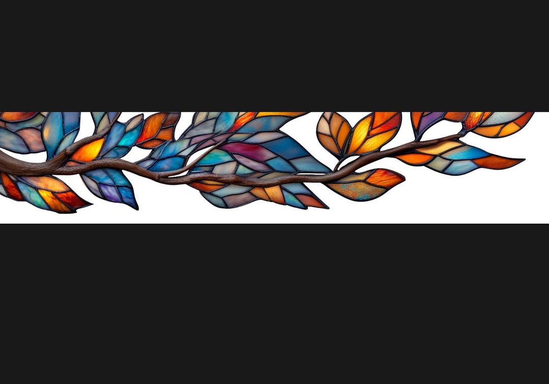 Premium Window Film, Custom Size, Clear and Frosted - Colorful Leaves ...