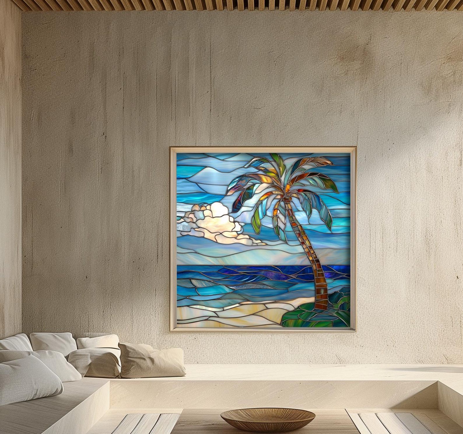 Premium Window Film, Custom Size, Frosted - Palm Tree - Etsy