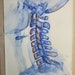 Abstract Cervical Spine Watercolor Painting - Fine Art Print - Etsy