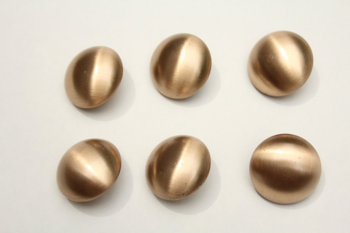 Vintage Brushed Gold Tone Domed Buttons, 1-1/8" - Etsy