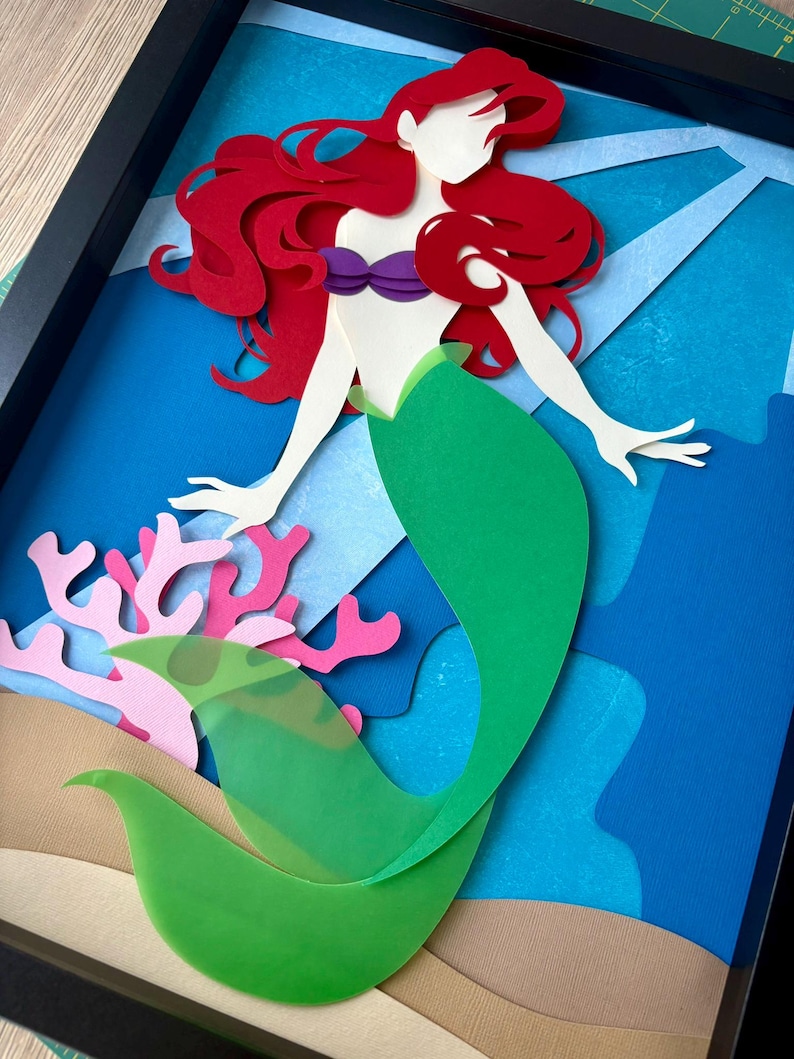 Disney's Little Mermaid: Ariel 11x14 Inch Shadow Box - Etsy