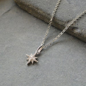 Sterling Silver North Star Necklace - Etsy