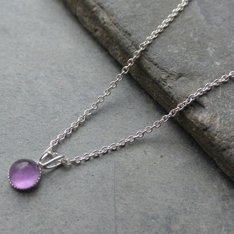 Amethyst Pendant - Etsy