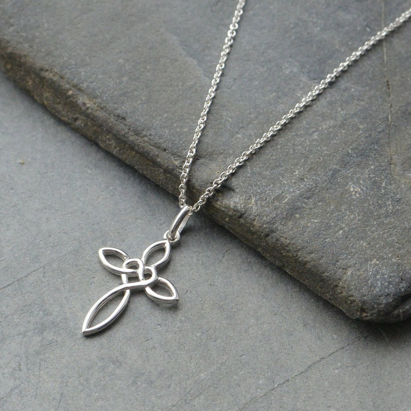 Infinity Cross Necklace - Etsy