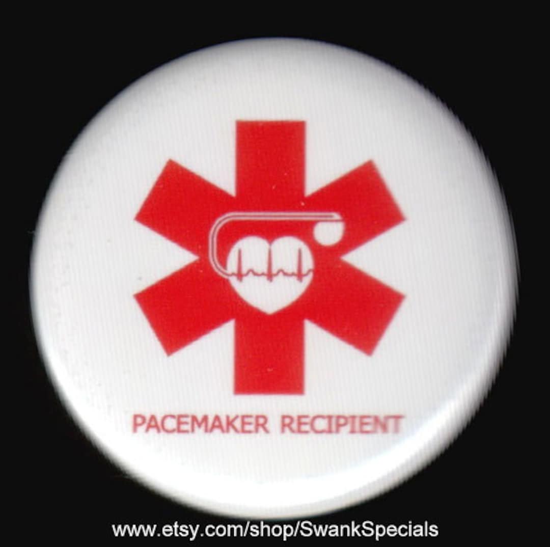 Medic Alert Button - Pacemaker Recipient - Etsy
