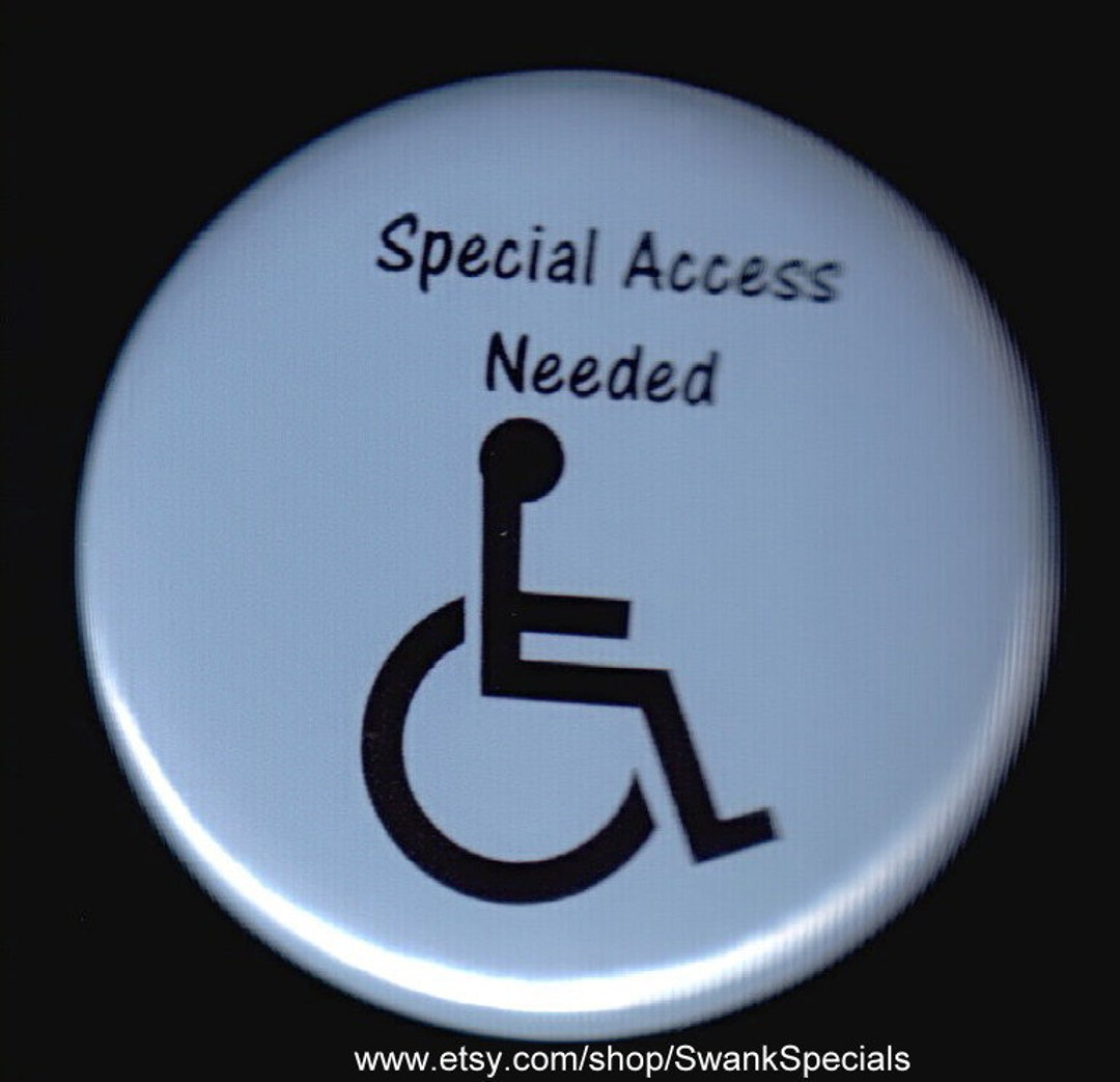 Medic Alert Button - Wheelchair Bound - Pinback Button or Magnet - Etsy