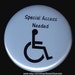 Medic Alert Button - Wheelchair Bound - Pinback Button or Magnet - Etsy