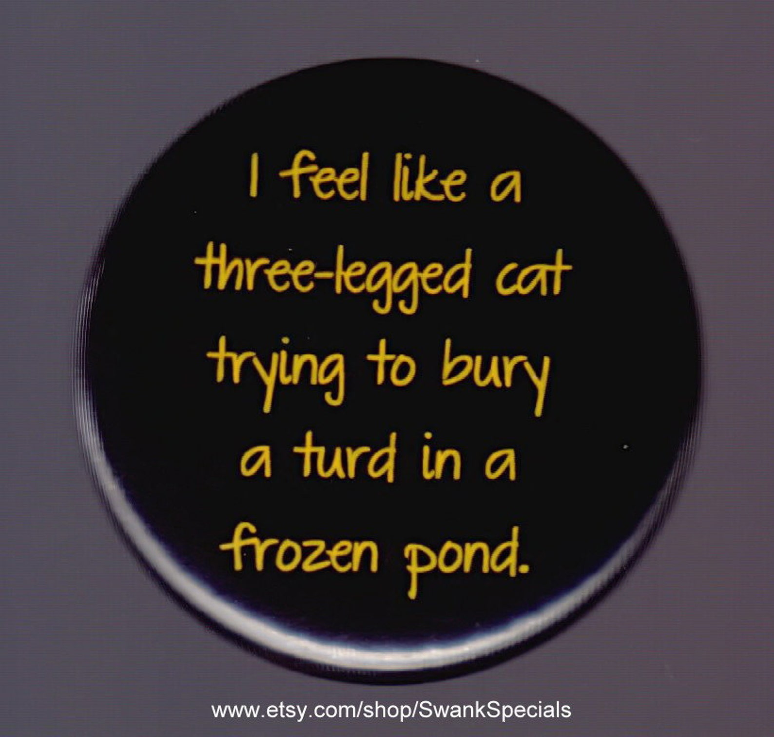 I Feel Like a Three-legged Cat Trying to Bury a Turd in a Frozen Pond ...