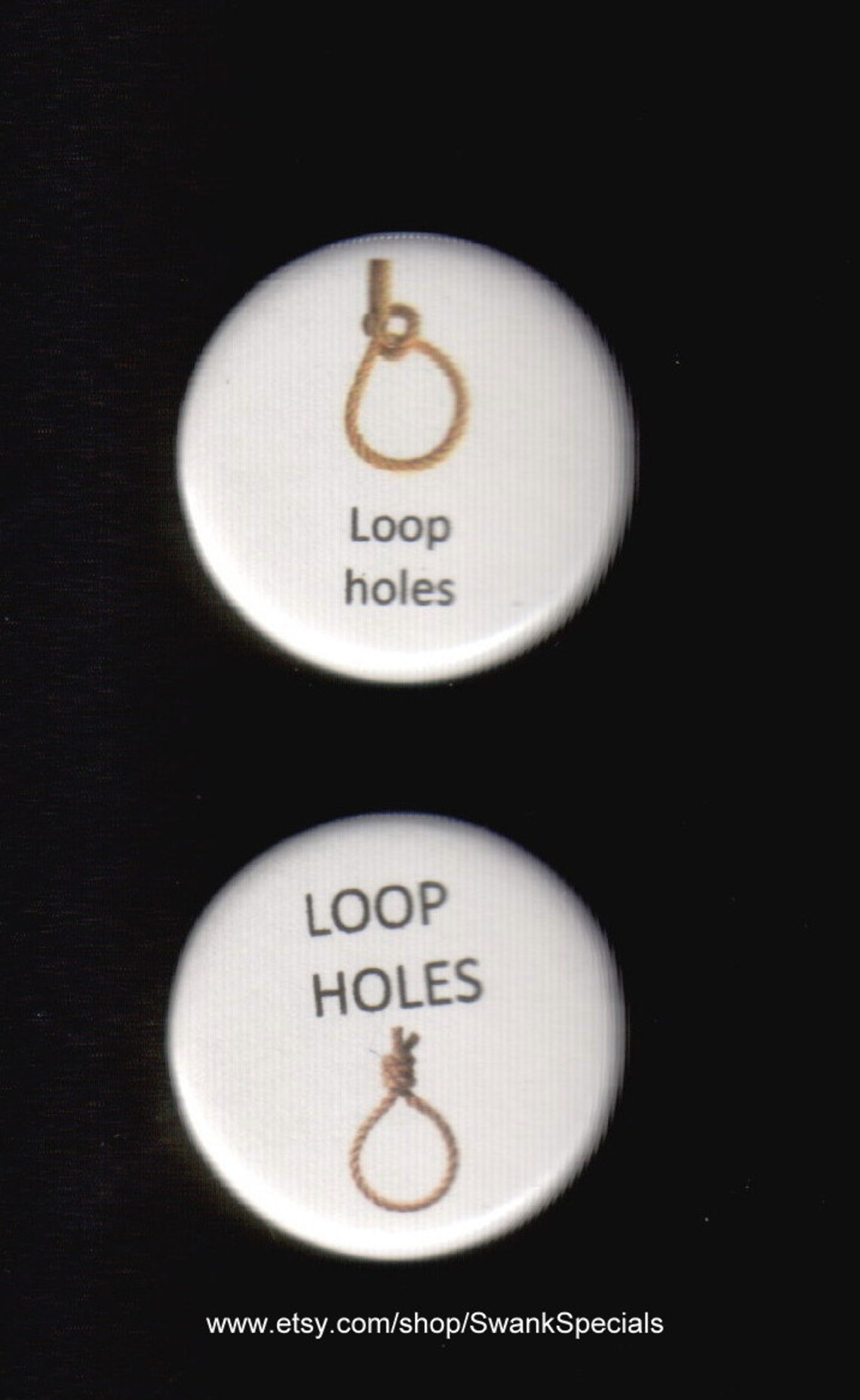 1.25 Inch Loop Hole Buttons - Pinback Button or Magnet - Etsy