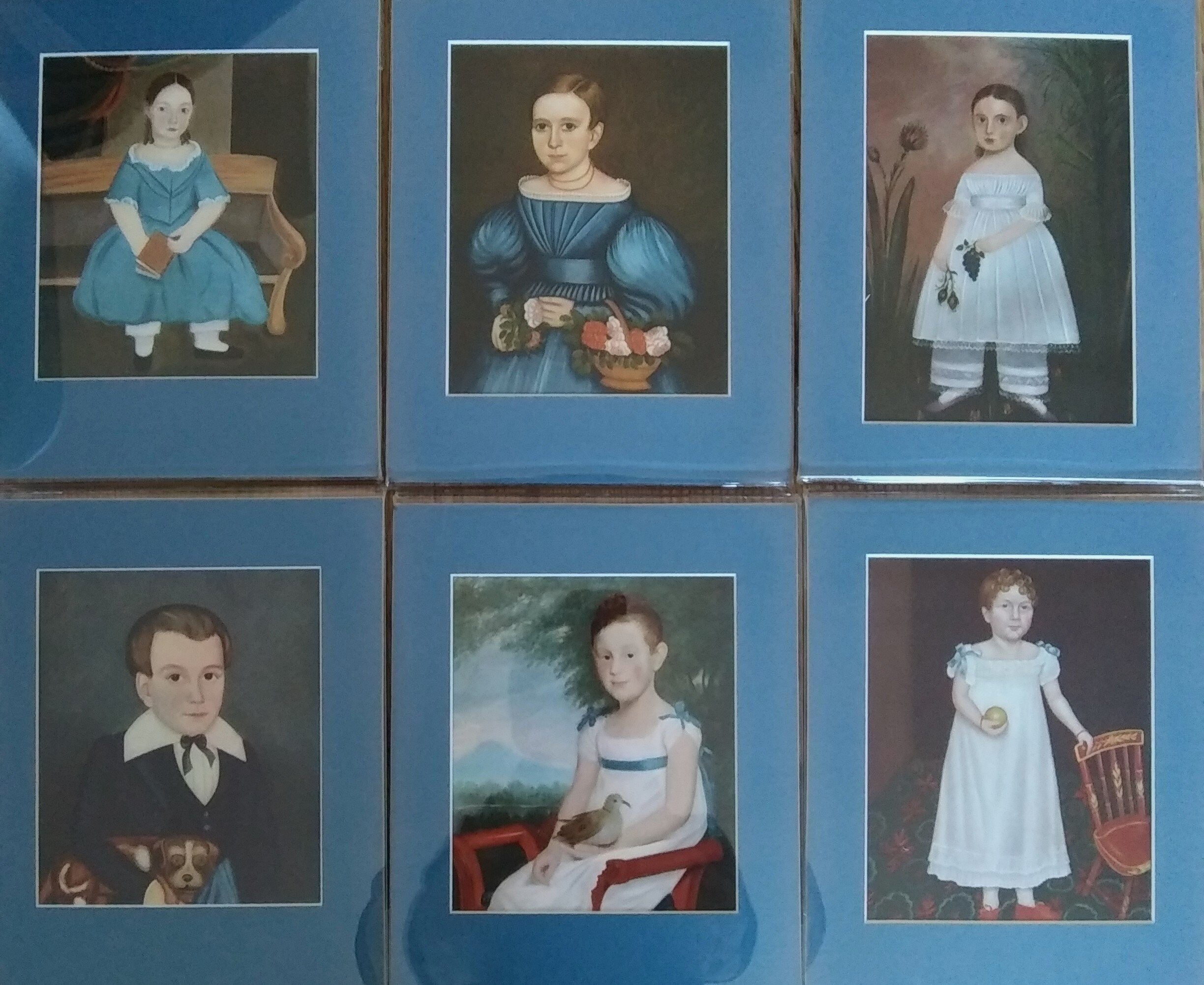 Vintage Litho Colonial Child With Flowers Portrait Primitive - Etsy