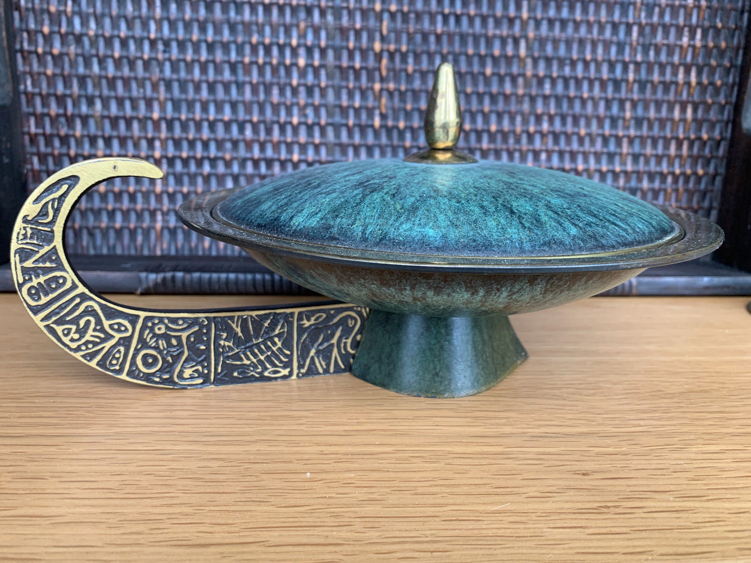 Vintage Dayagi Brass Judaica Lamp Egyptian Hieroglyphs - Etsy