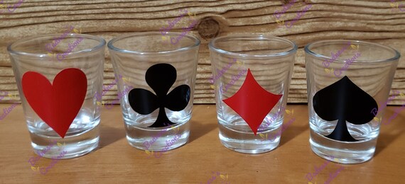 Drunk Spades Shot Glasses Set/ Adult Drinking Game - Etsy