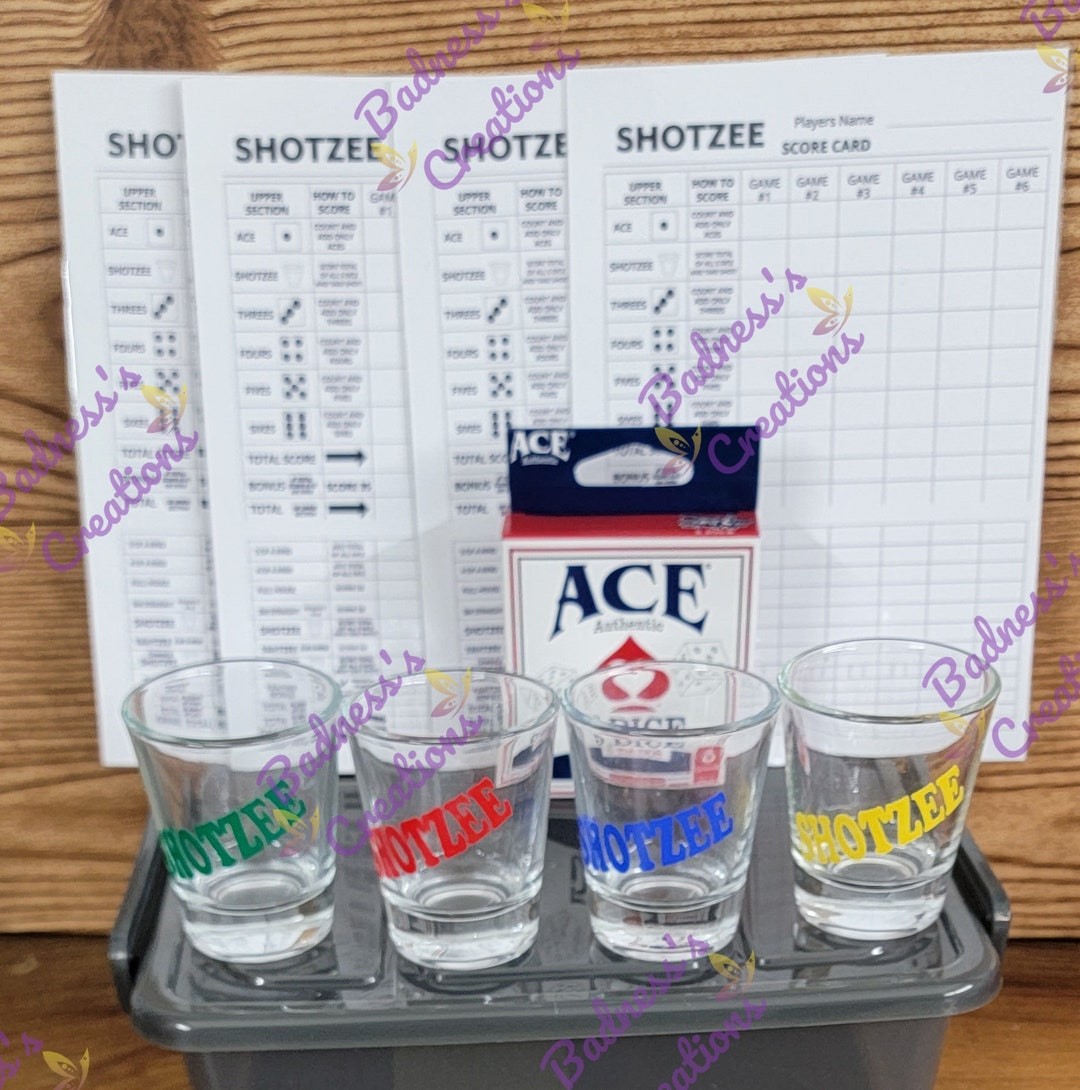 Shotzee /adult Game / Adult Yahtzee / Dice Game - Etsy