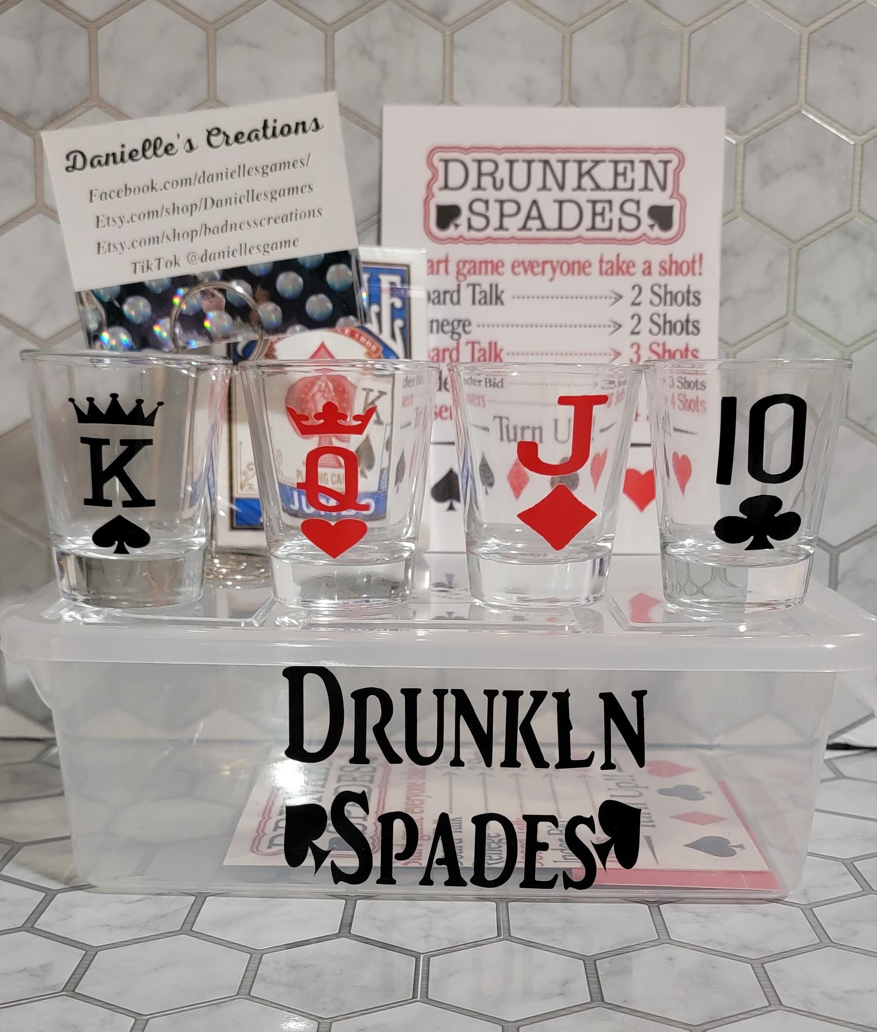 Drunk Spades/drinking Games Set/adult Alcohol Party Game/adult Games - Etsy