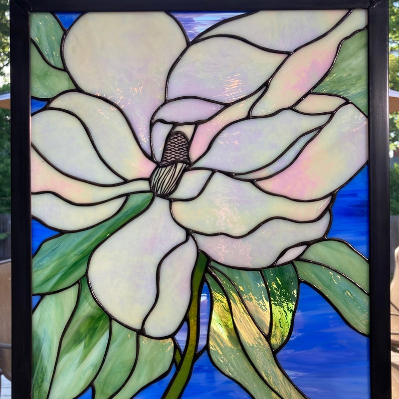 Stained Glass Magnolia - Etsy