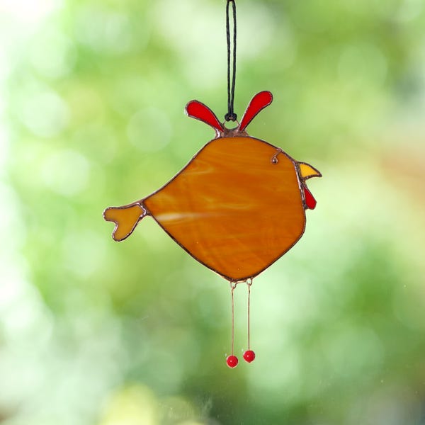 Stained Glass Chickens - Etsy