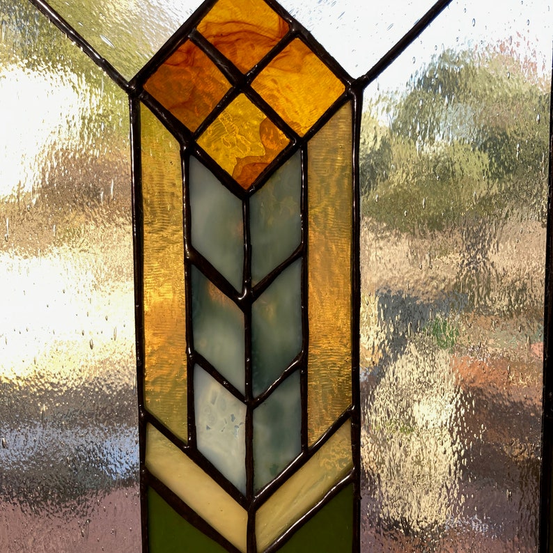 Stained Glass Window Frank Lloyd Wright Prairie Style - Etsy