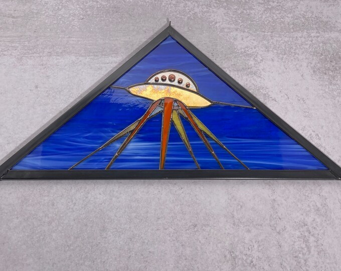 Stained Glass Alien Window - Etsy