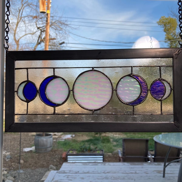 Stained Glass Sun and Moon - Etsy