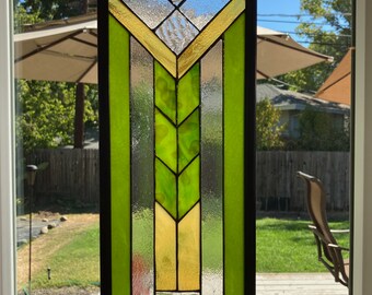 Prairie Style Stained Glass - Etsy