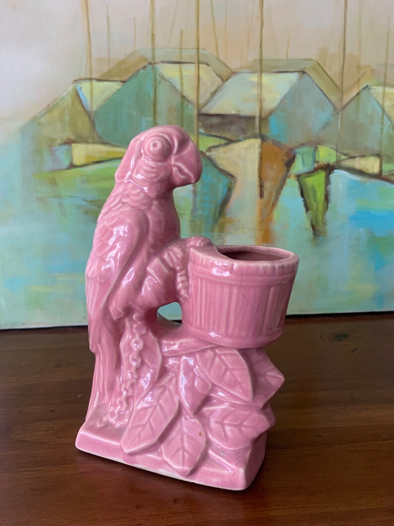 Pink Mccoy Parrot Planter - Etsy