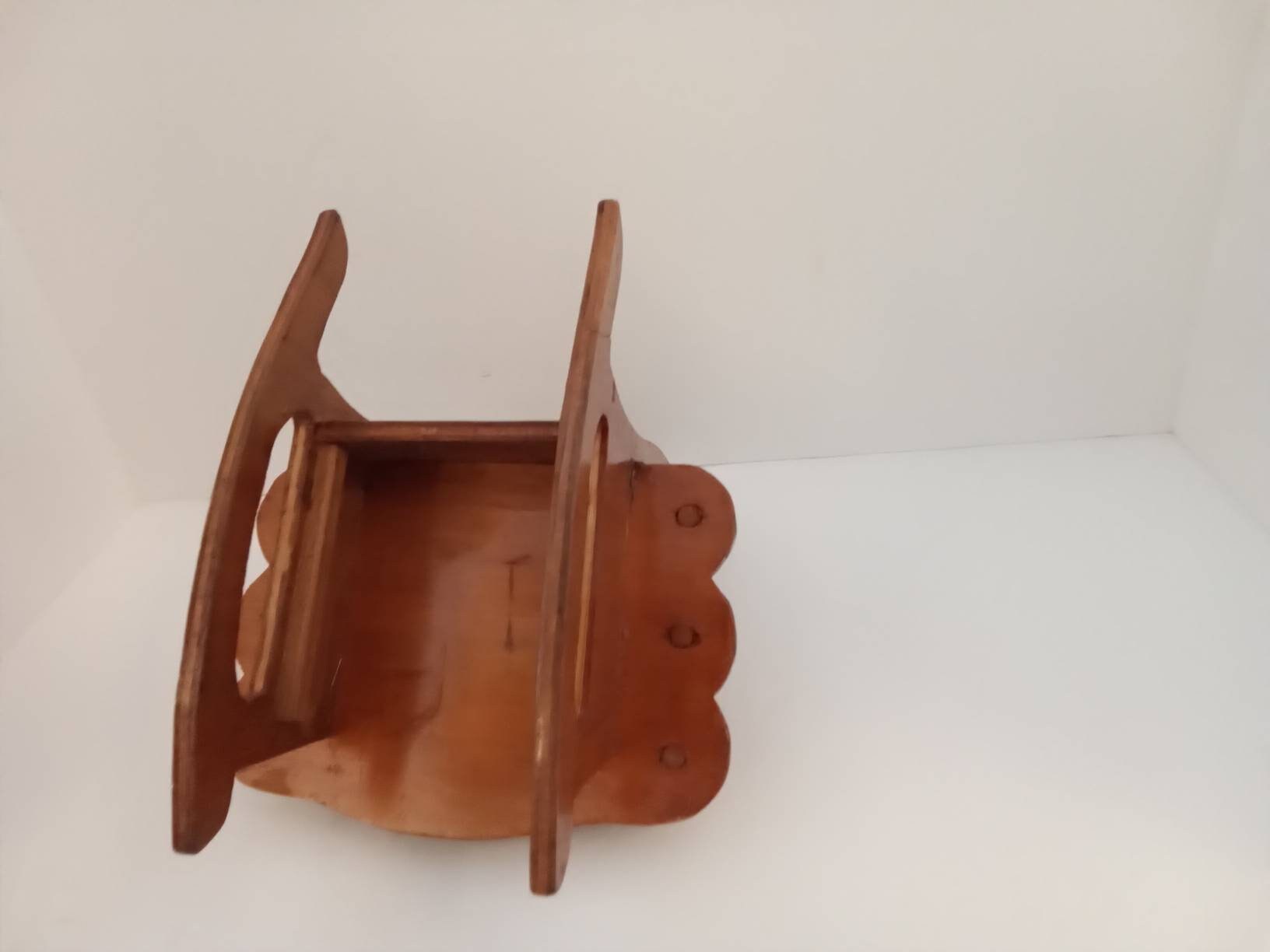 Vintage Rocking Chair Pin Cushion Red and Wood - Etsy