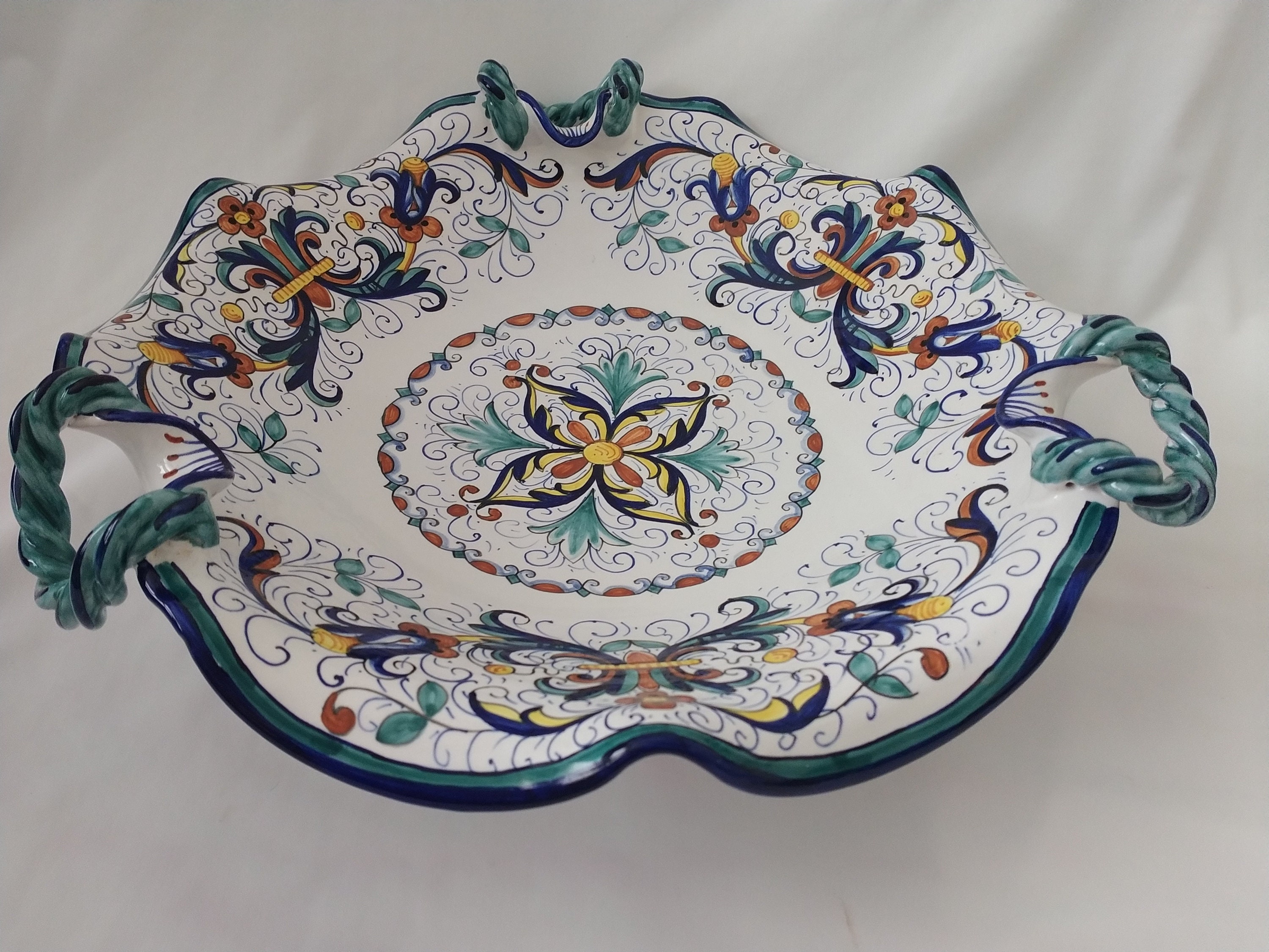 Vintage Deruta Ricco Italian Fruit Platter Colorful - Etsy