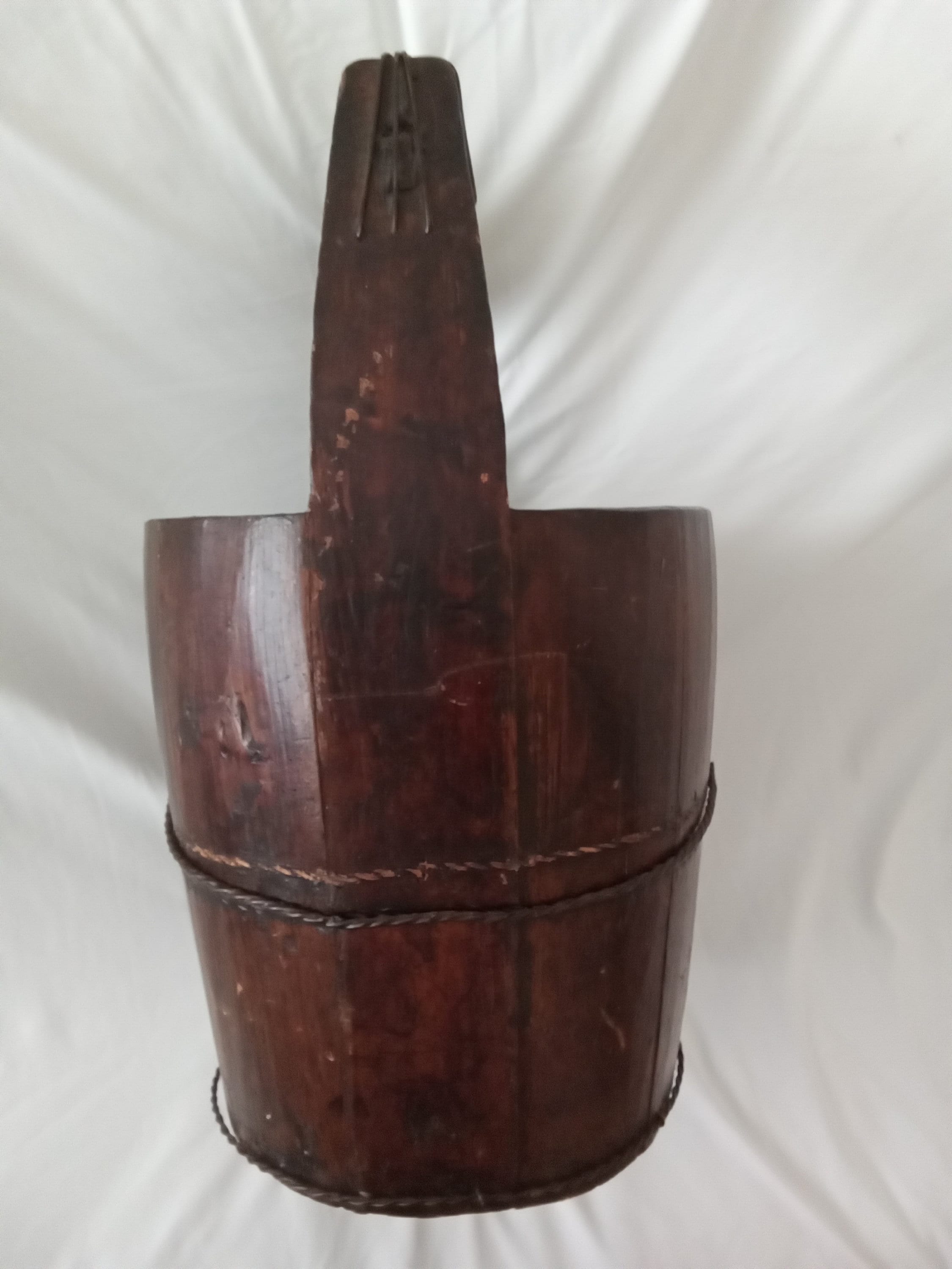 Vintage Chinese Wood Water Bucket - Etsy