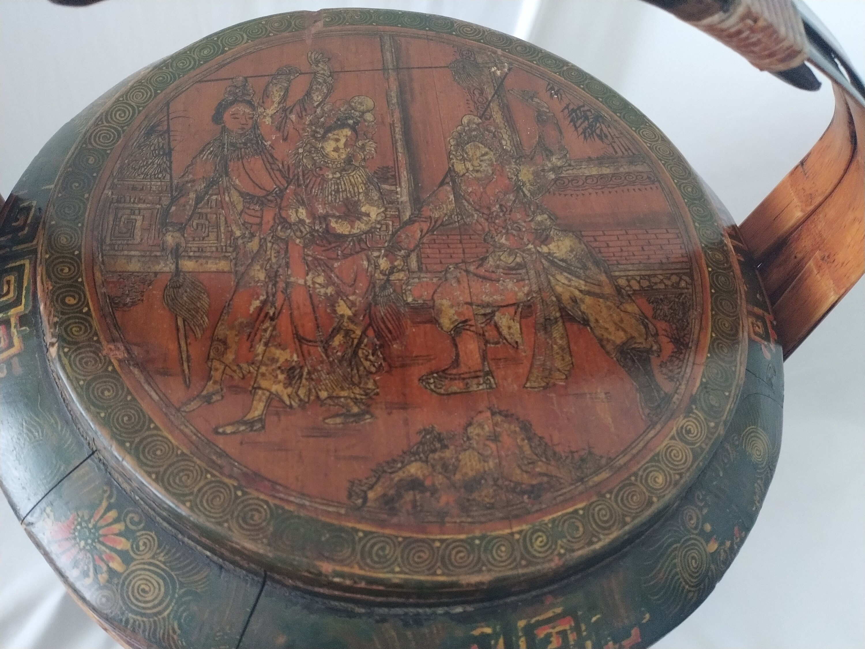 Antique Chinese Asian Wedding Basket 3 Tier Bamboo & Wood Hand Made - Etsy