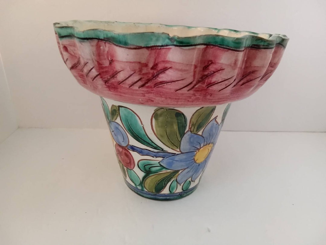 Vintage Bologna Florence Italy Pottery Plant Pot - Etsy