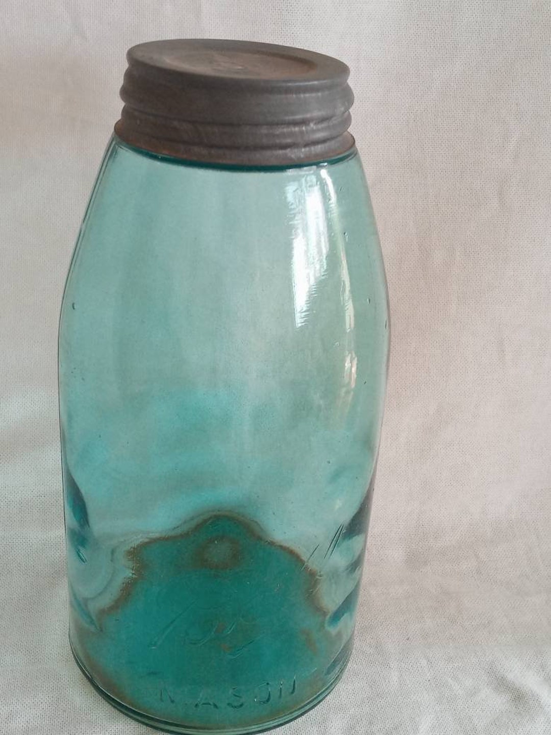 Vintage Mason Ball Blue Jar 1910- 1923 9" X 5" - Etsy