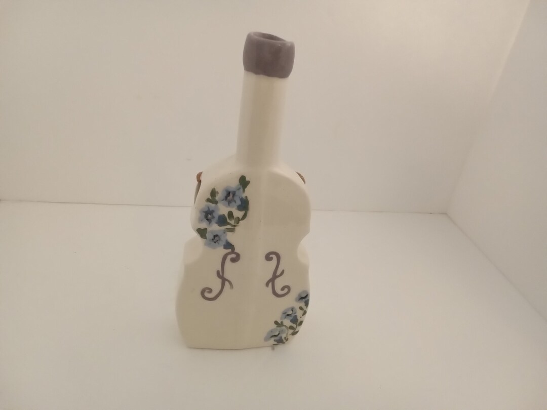 Vintage Vase Wall Pocket Violin Max Weil of California Pottery Blue ...