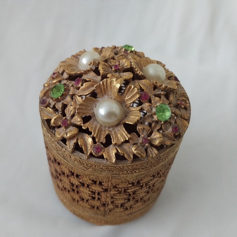 Jeweled Trinket Box - Etsy