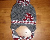 Items similar to Crochet PATTERN for this Alabama Crimson Tide Beanie ...