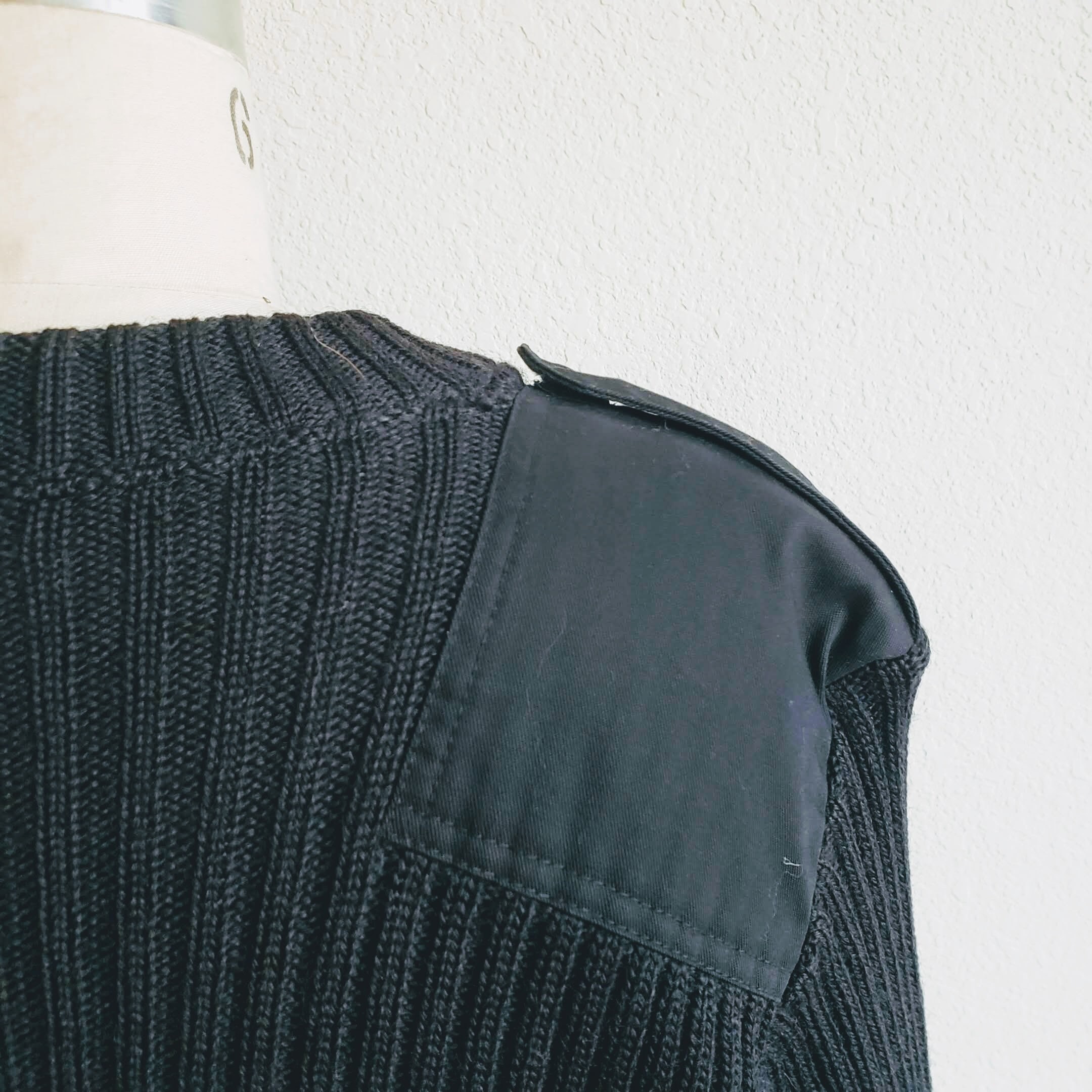 Vintage Black Brigade Quartermasters British Military Sweater Pullover ...