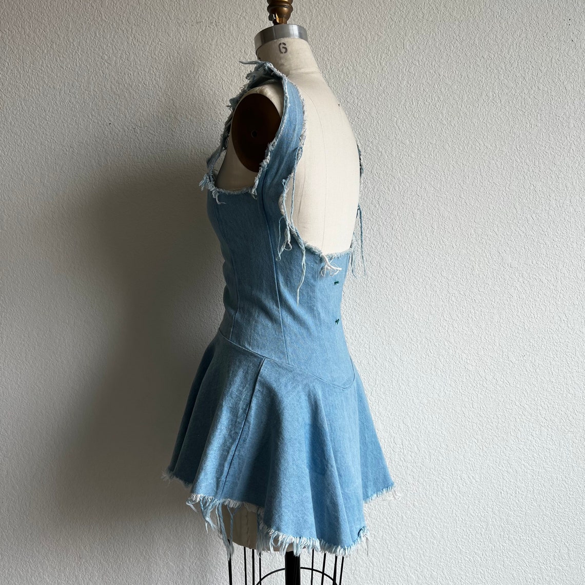 Vintage 90s/00s Denim Dirndl Dress - Etsy