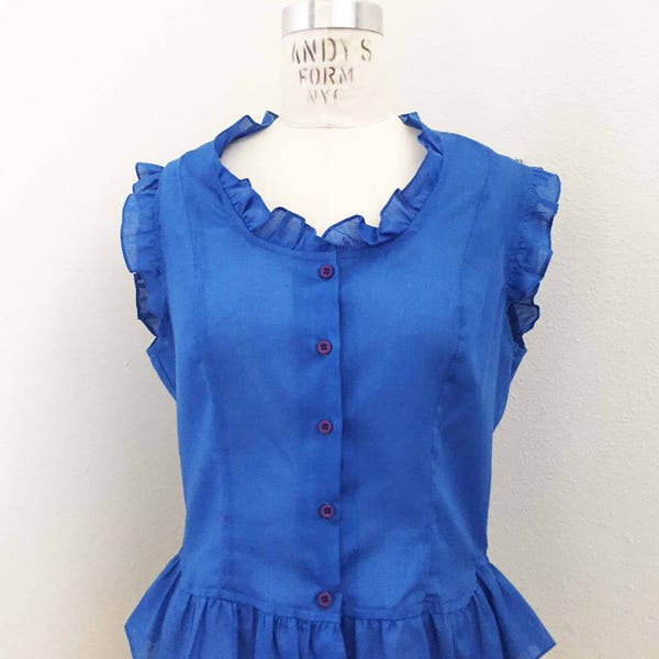 Ruffle Blouse - Etsy