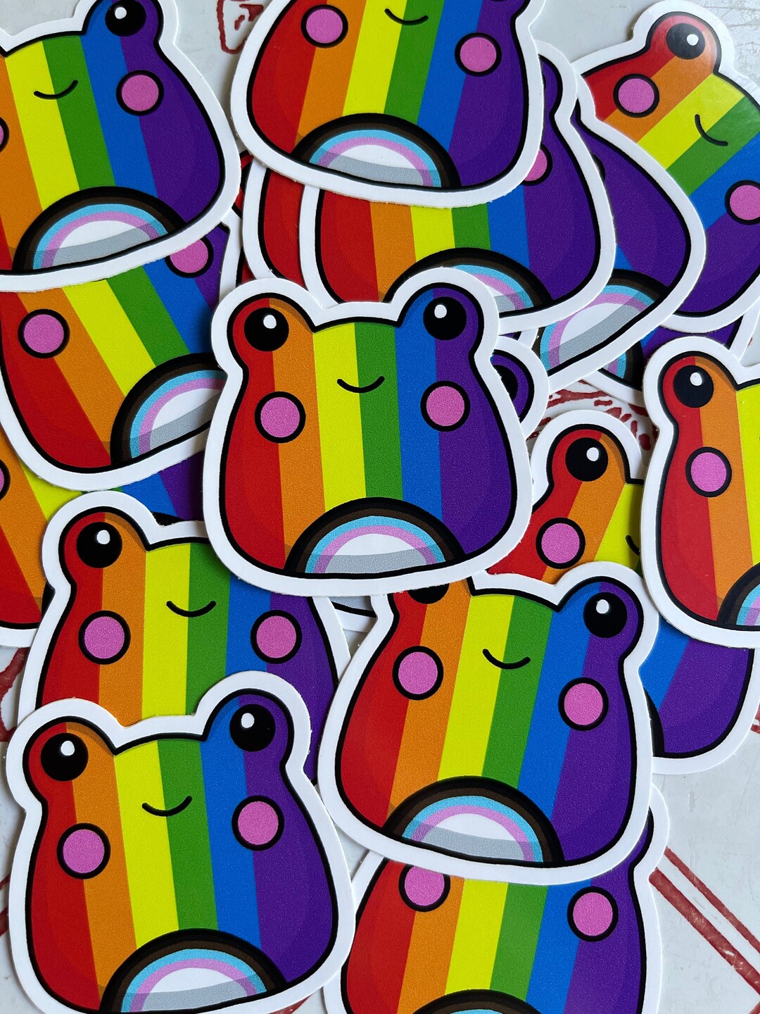 Pride Frog Squishmallow Sticker - Etsy