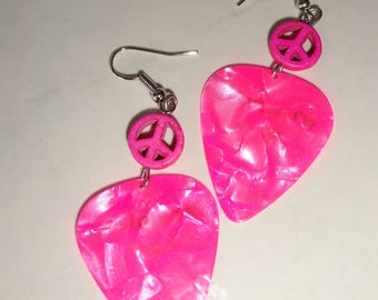 Hot Pink Peace Sign | Etsy