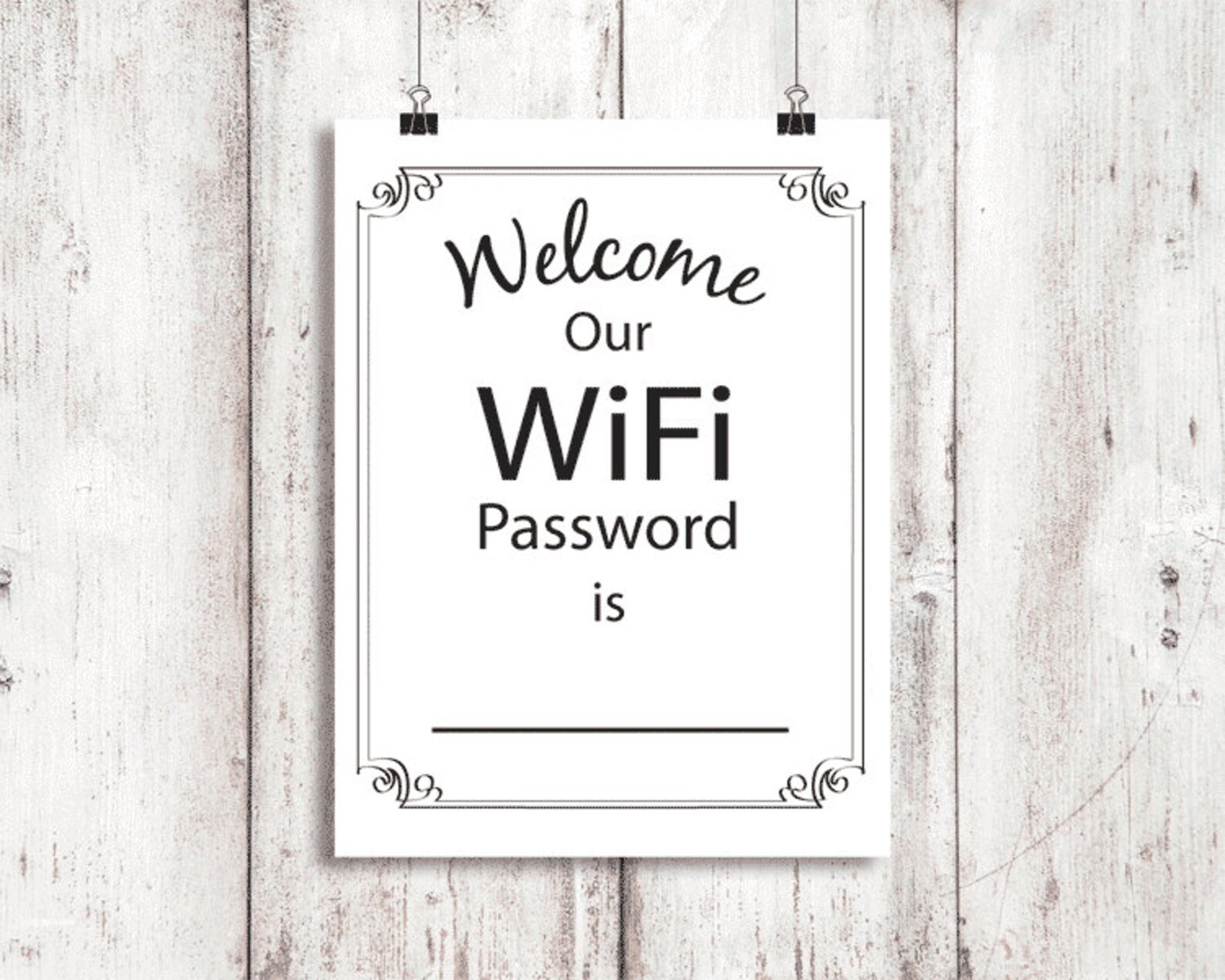 Wifi Password Art 4x4 Digital Download Printable Wall Home - Etsy