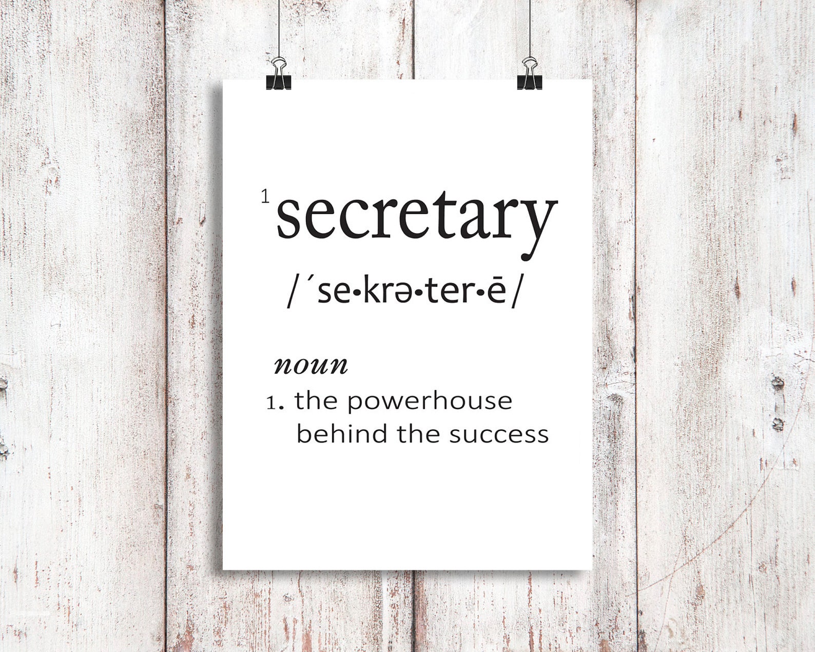 SECRETARY Definition Art Digital Download Printable 8x10 - Etsy