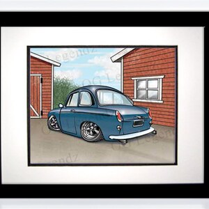 VW Notchback, Art Print - an Original EXCLUSIVE Volkswagen Design by Og ...