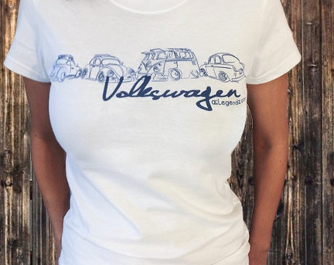 VW Line-up Tshirt l-med Exclusive Design - Etsy