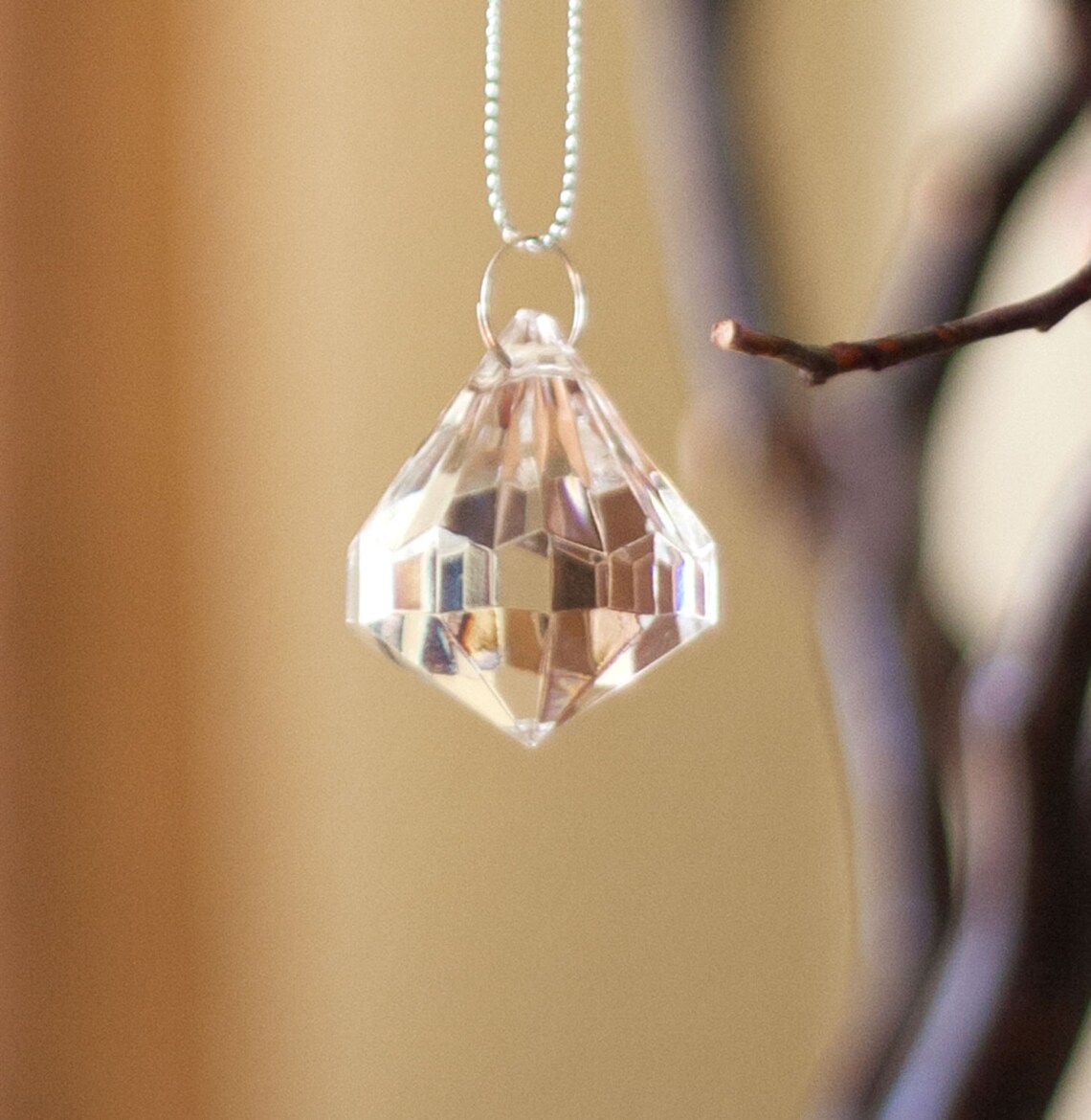 Set of 12 Hanging Crystals Ornament Acrylic Drop Wedding - Etsy