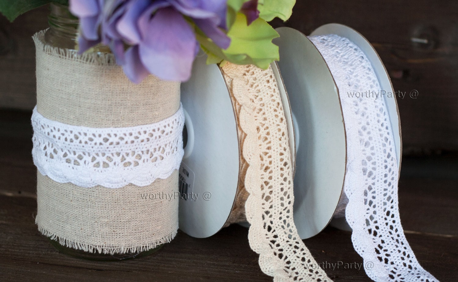 Cotton Crochet Lace Ribbon Ivory/ Beige and White 10 Yards - Etsy