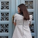 Mini Dress With Eyeball Print, Mod A Line Cotton Dress With Spooky Eyes ...